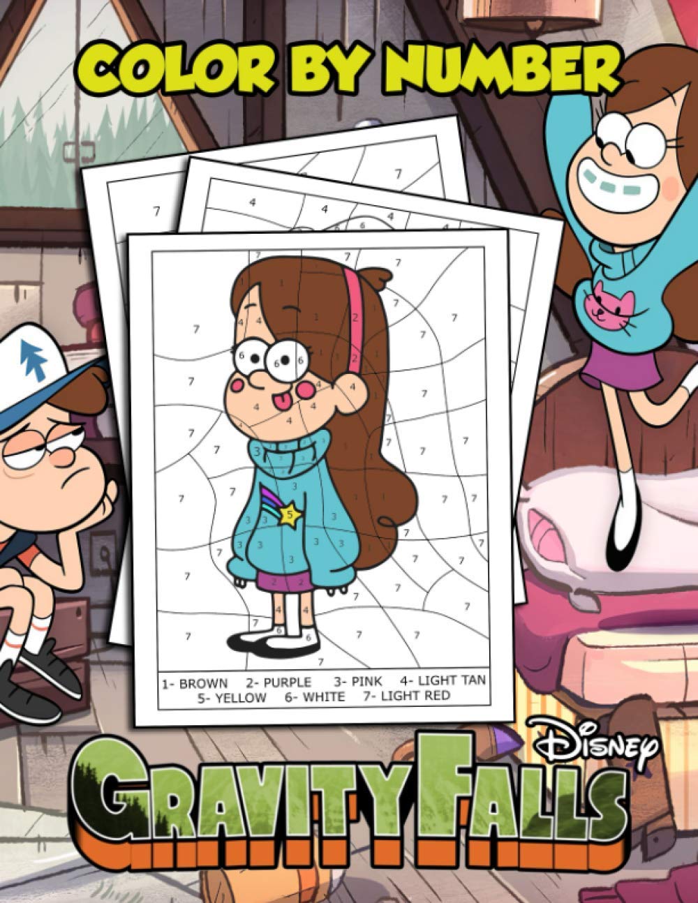 Buy Gravity Falls Color By Number: Lead Young Children Into Animated ...