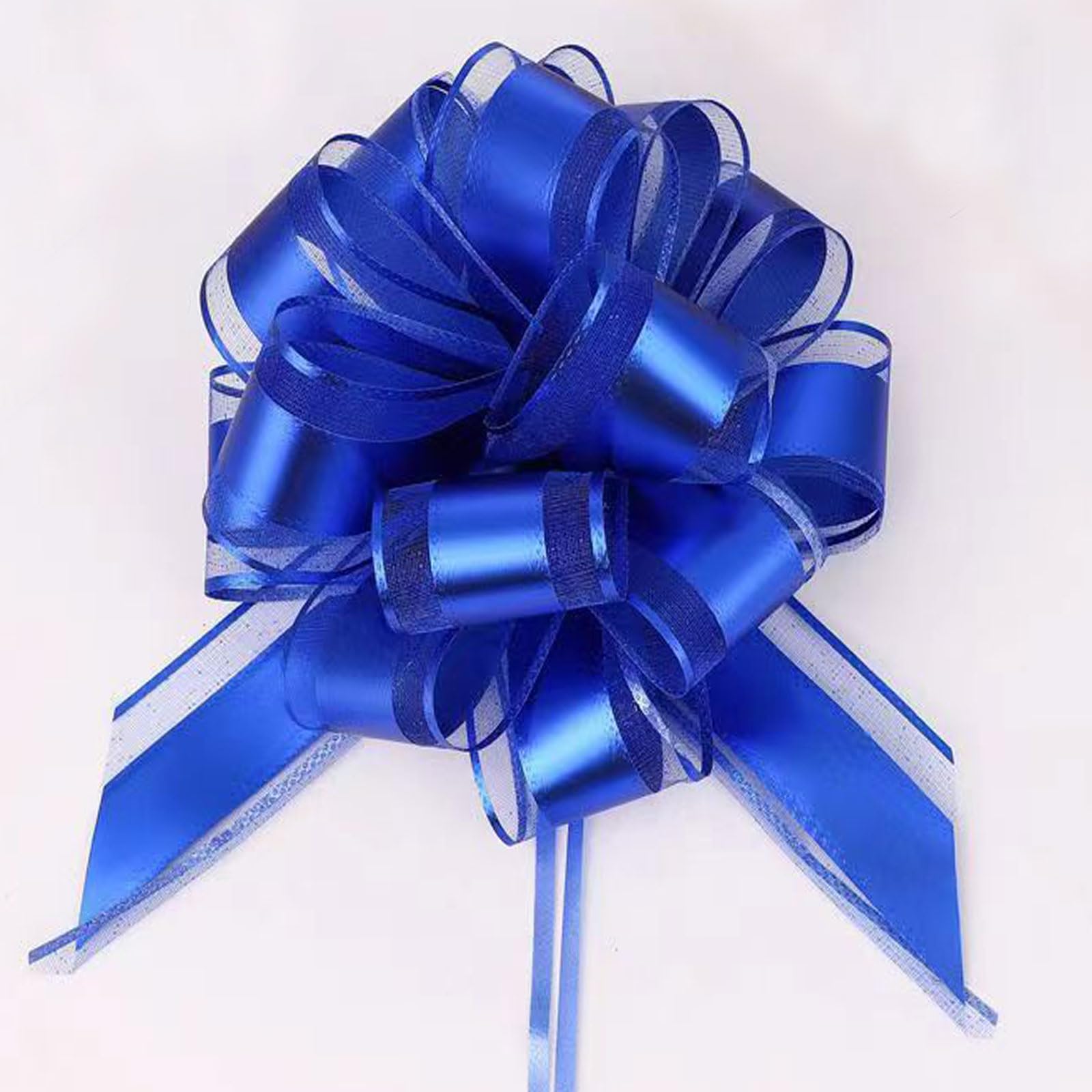 Amazon.com: Lainbensheng 6 pcs Pull Bow，Blue bow for gift wrapping，Bow ...