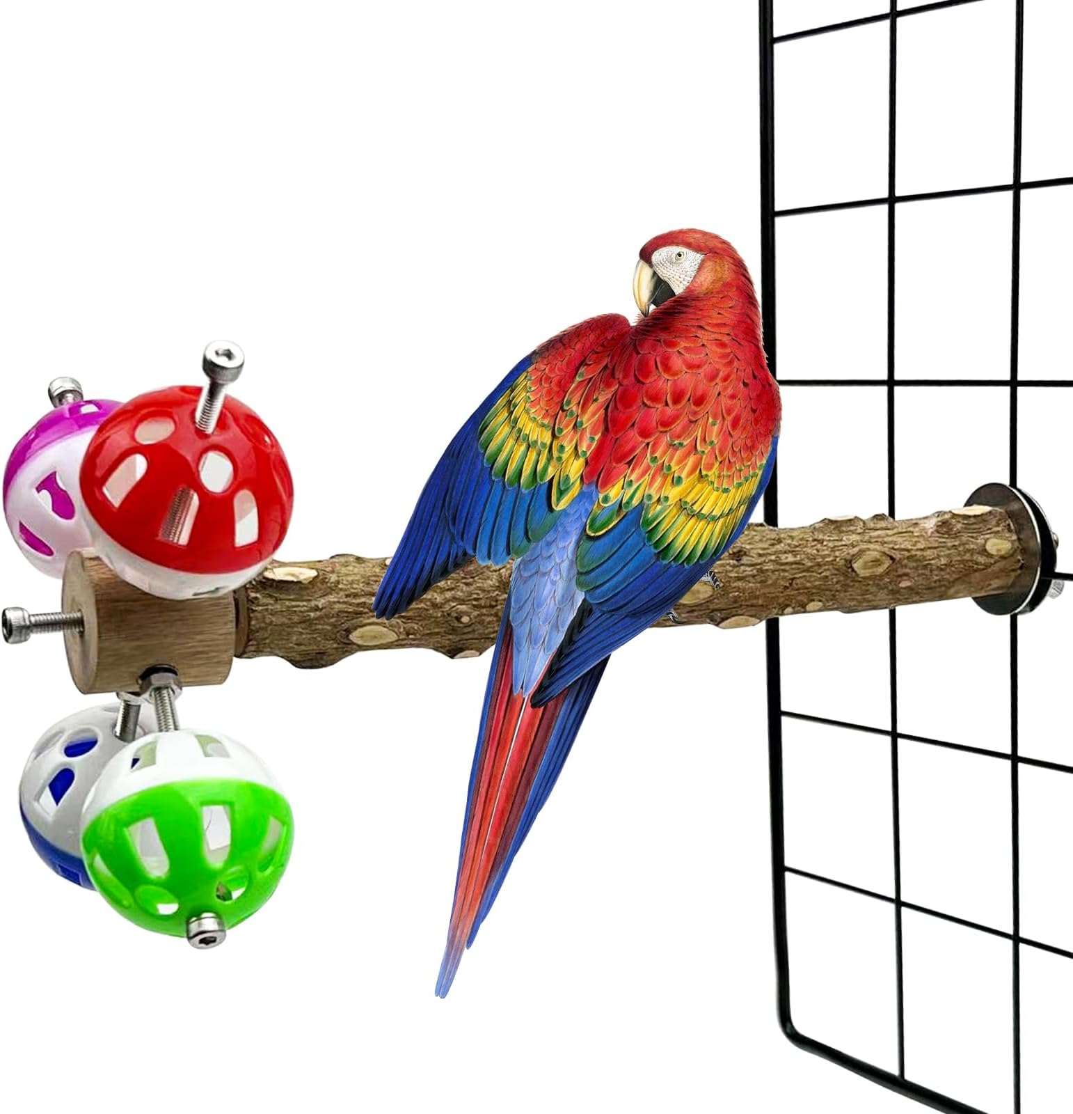 Amazon.com : FlidRunest Natural Pepper Bird Stand Perch Toy with ...