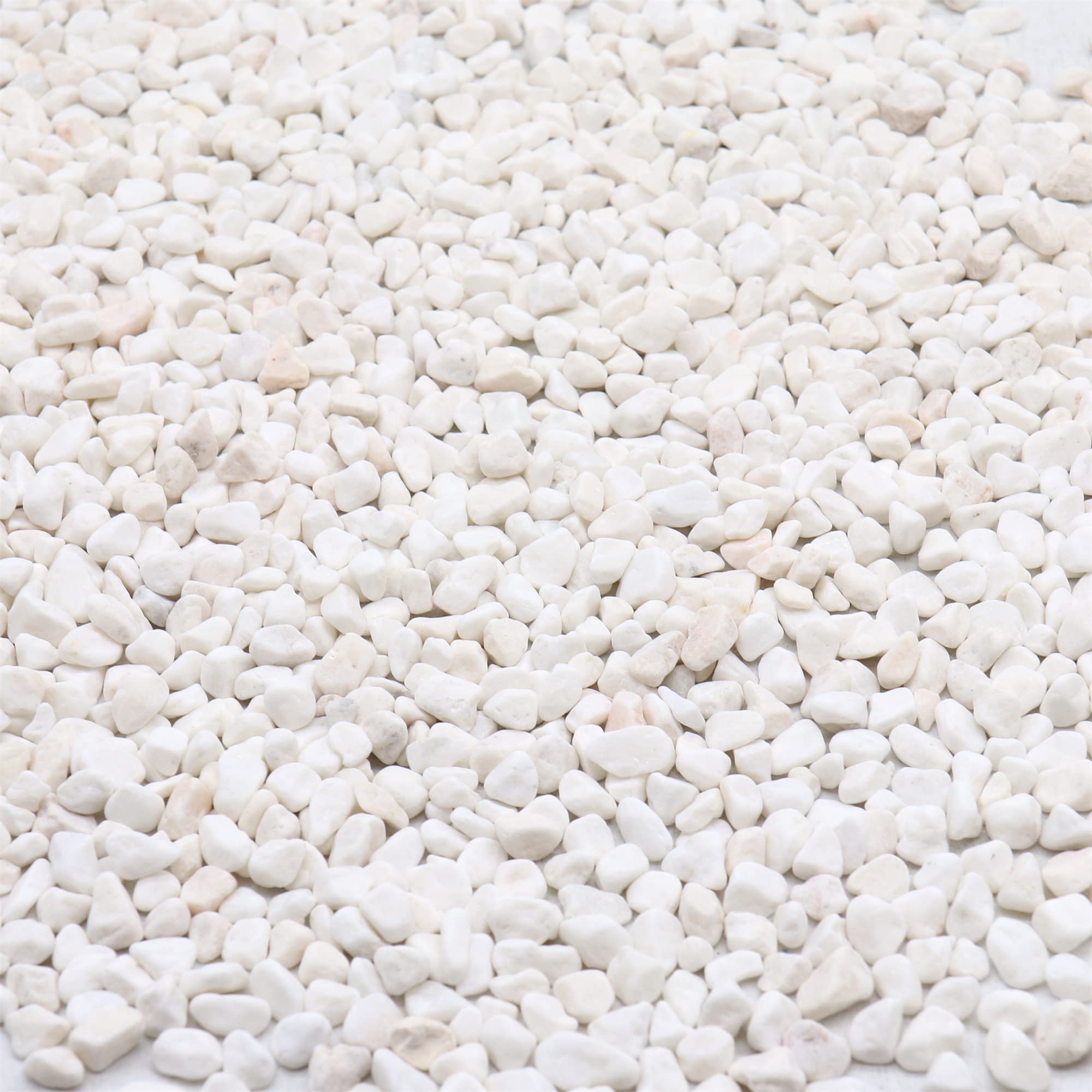 Amazon.com: Premium Pebbles White Rocks. White Decorative Pebbles. 1/5 ...