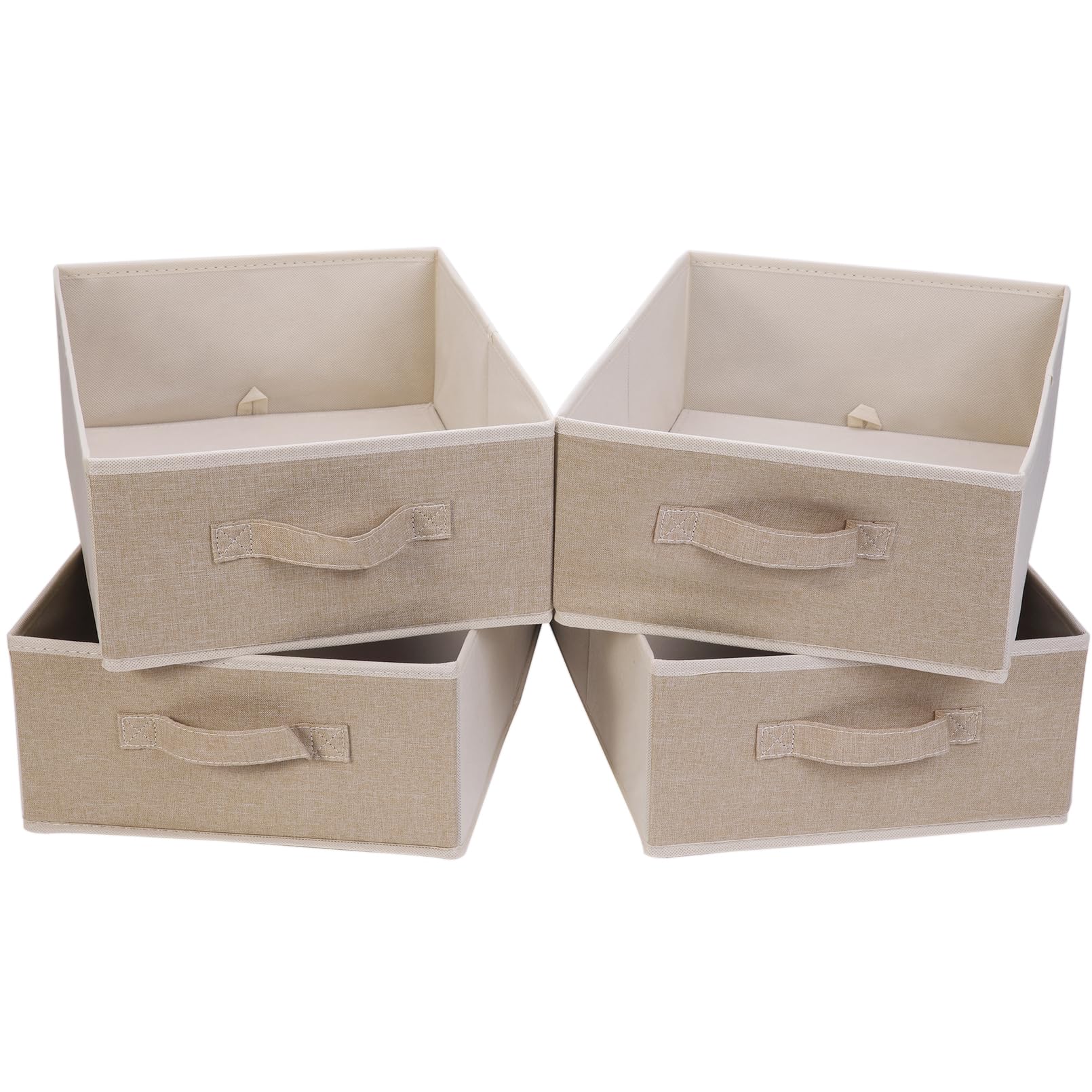 Amazon.com - OVAKIA Foldable Storage Bins 4-Pack Fabric Closet ...