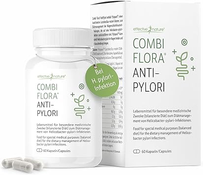 Combi Flora AntiPylori mit Pylopass - 60 vegane Kapseln - Hochdosiert ...