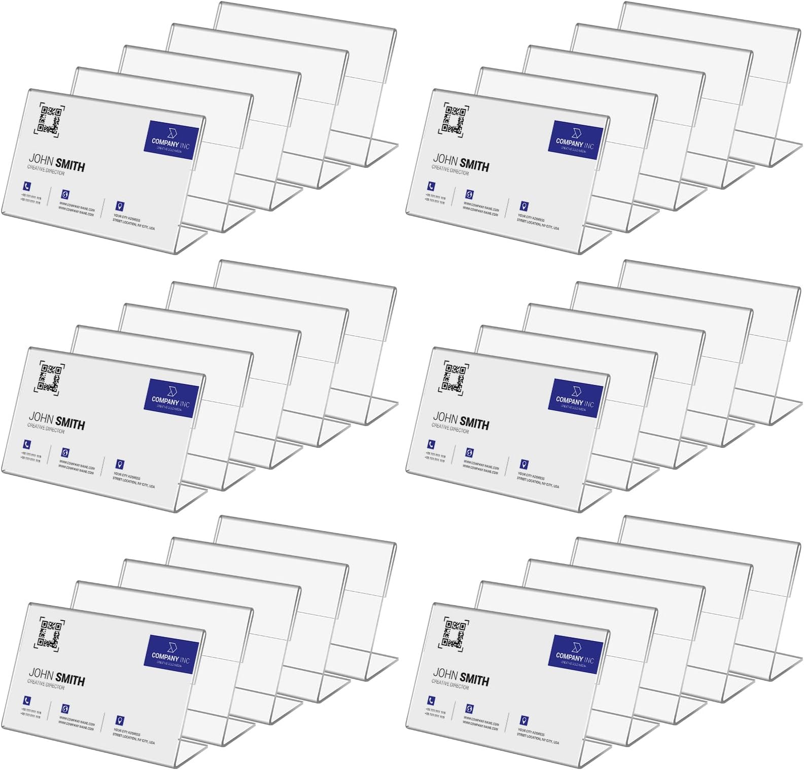 Amazon.com: 30 PCS Small Acrylic Sign Holder 2.36" X 1.57", Mini ...