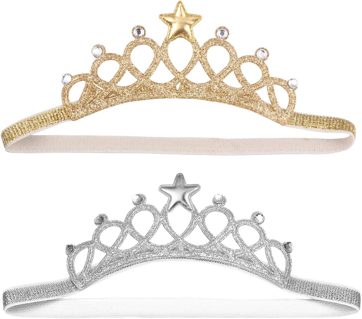 Amazon.com: Nishine Baby Crown Hair Pins Princess Girls Crown Tiara ...