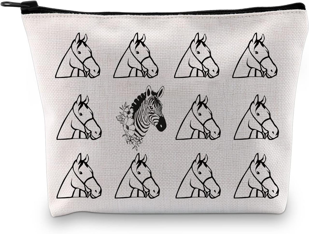 Amazon.com: GJTIM Zebra and Horses Zipper Pouch Medical Zebra Gift Rare ...
