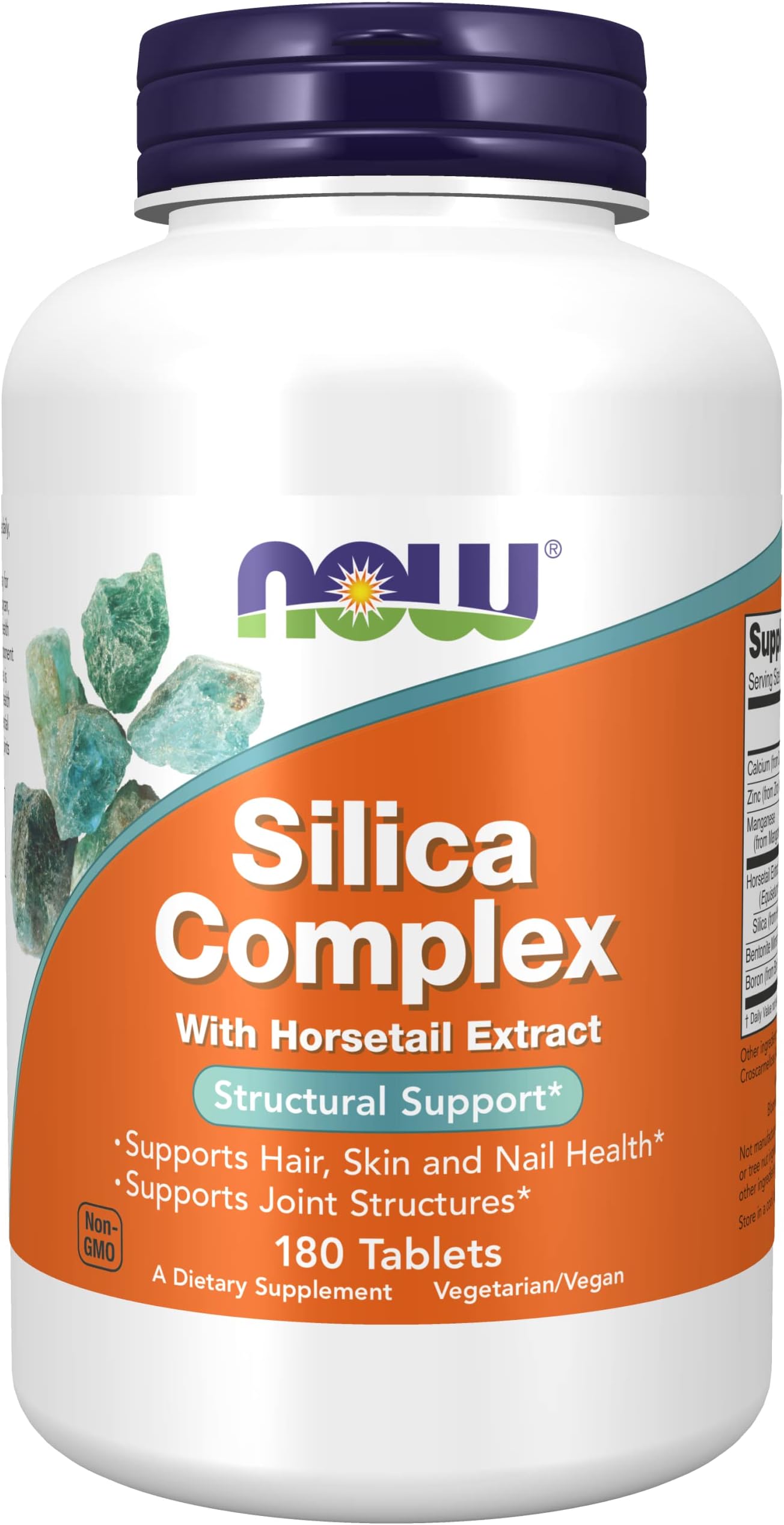 Amazon.com: NOW Foods - Silica Complex Vegetarian 500 mg. - 180 Tablets ...