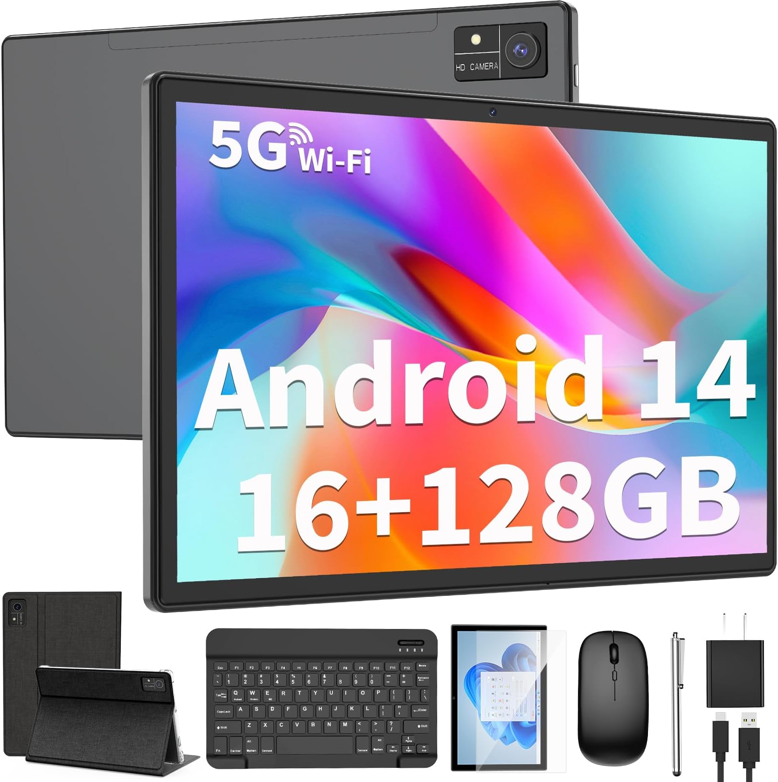 Amazon.com : POWMUS 2025 Android 13 Tablets,10.1-inch Tablet with 128GB ...