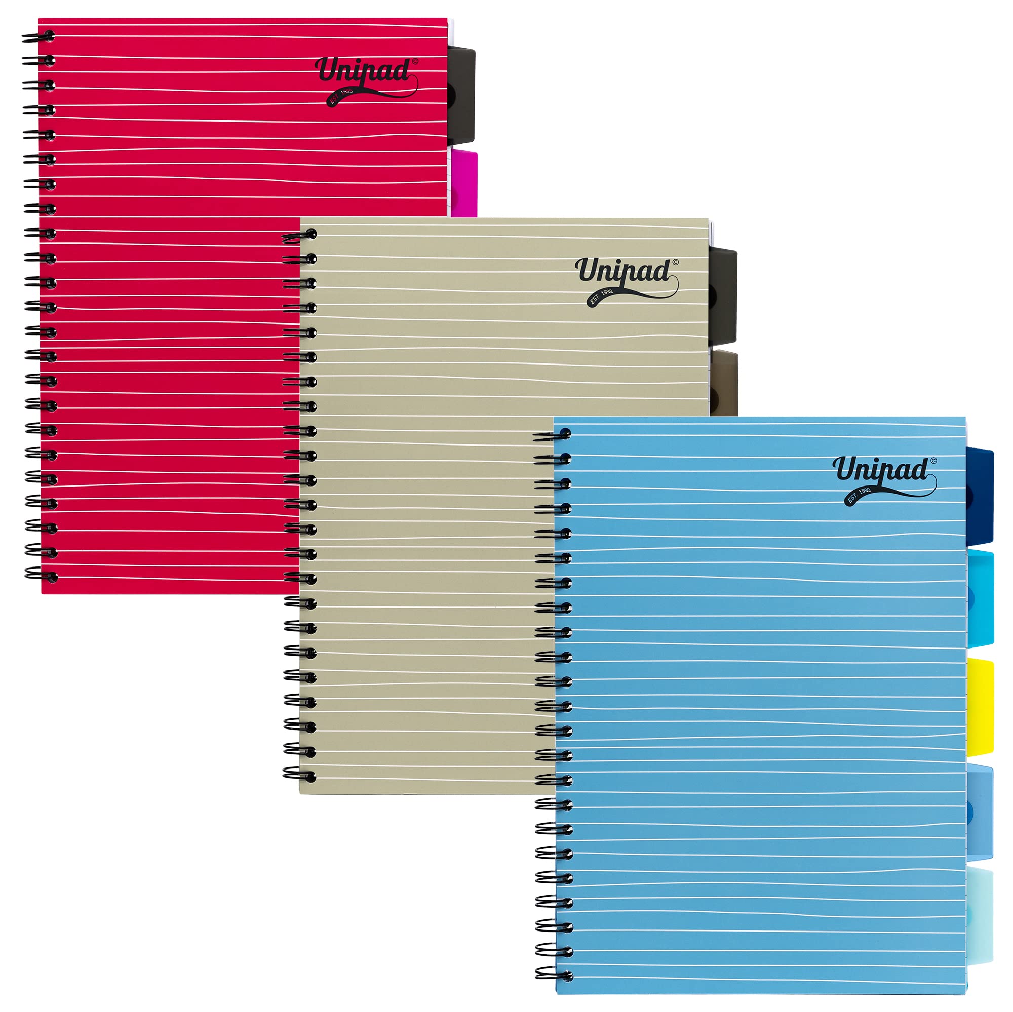 Pukka Pad, 6-Subject Unipad A4 Project Book 12-Pack with Repositionable ...