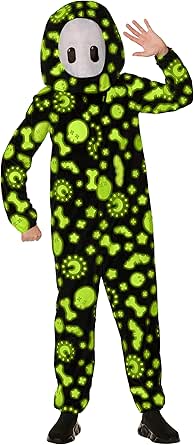 Amazon.com: Spirit Halloween Fall Guys Kids Spooky Doodles Jumpsuit ...
