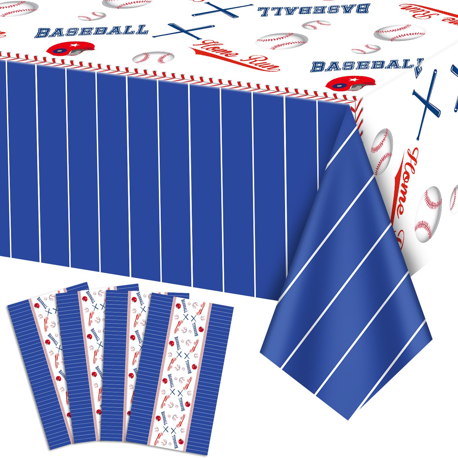 Amazon.com: PIXHOTUL 4 Pieces Baseball Table Covers - 86''x 51'' Home ...