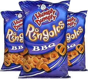 Old Dutch Humpty Dumpty BBQ Flavoured Ringolos, 280g/9.8oz (Pack of 2 ...