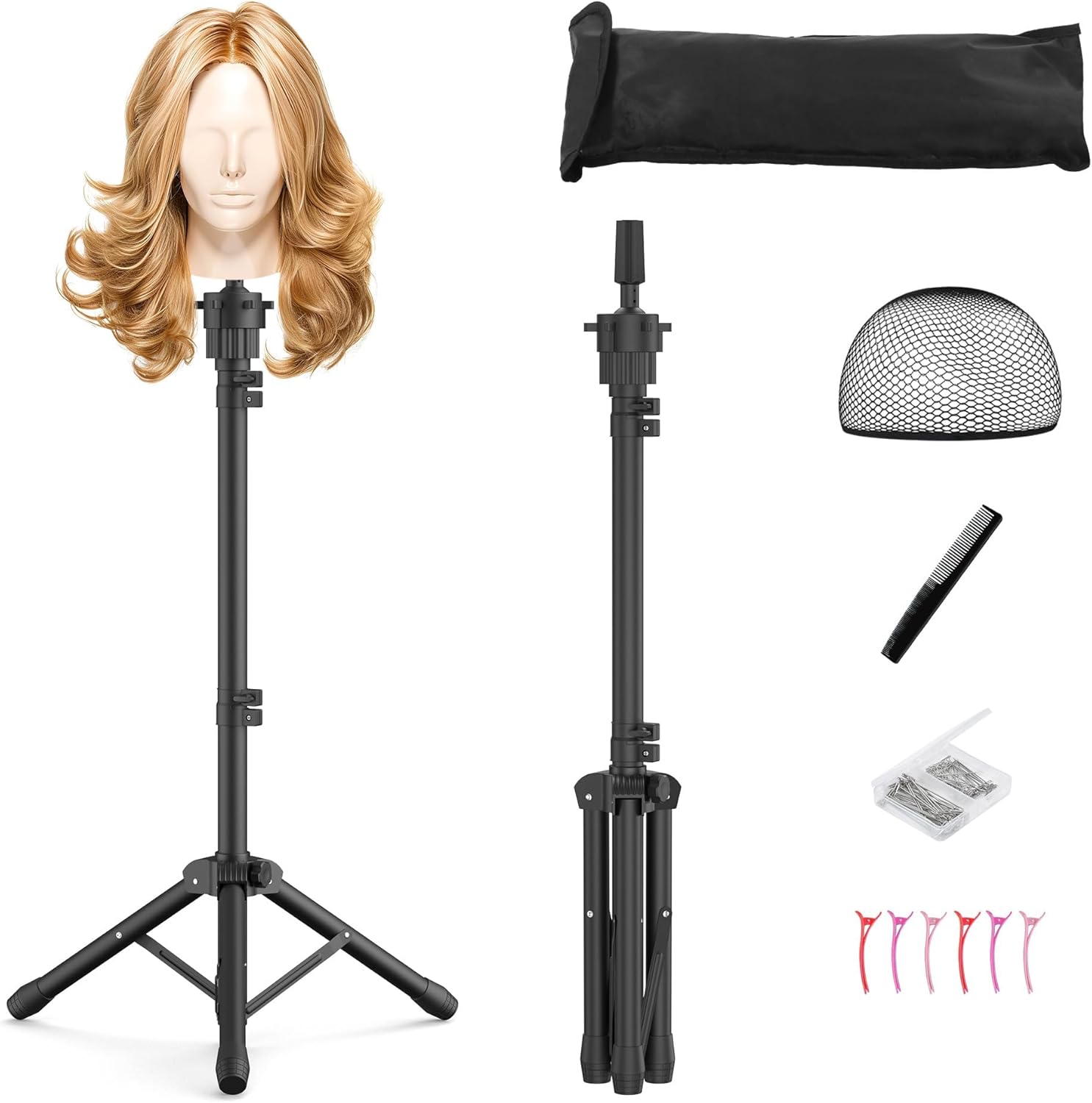 Amazon.com: Relx Wig Head Stand - Adjustable Mannequin Head Stand - Wig ...