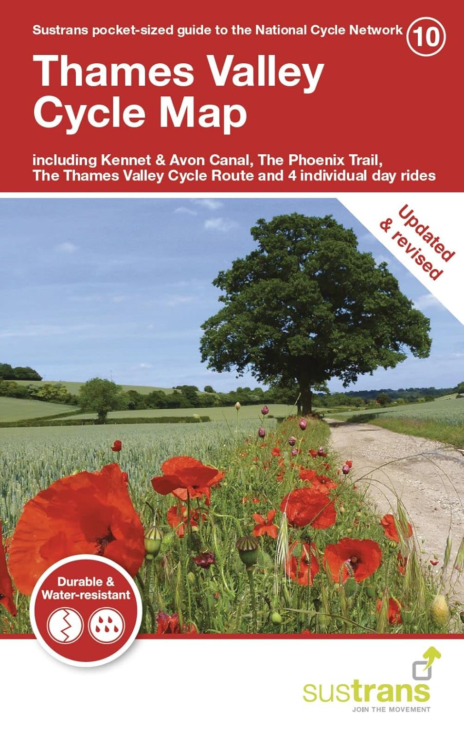 Thames Valley Cycle Map 10 (Sustrans): Features cycle routes in Oxford ...
