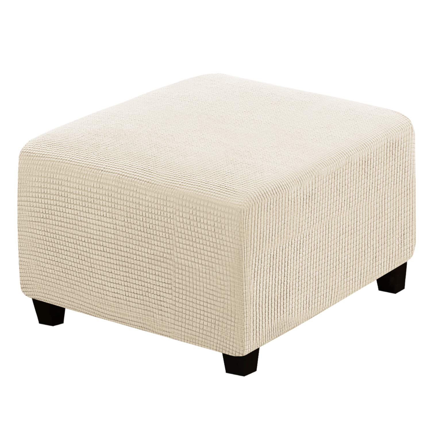 Amazon.com: H.VERSAILTEX Square Ottoman Covers Ottoman Slipcovers ...