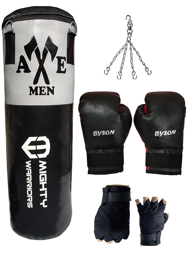 Buy Byson Mighty Warriors Boxing Kit Set for Men and Senior (36inch ...