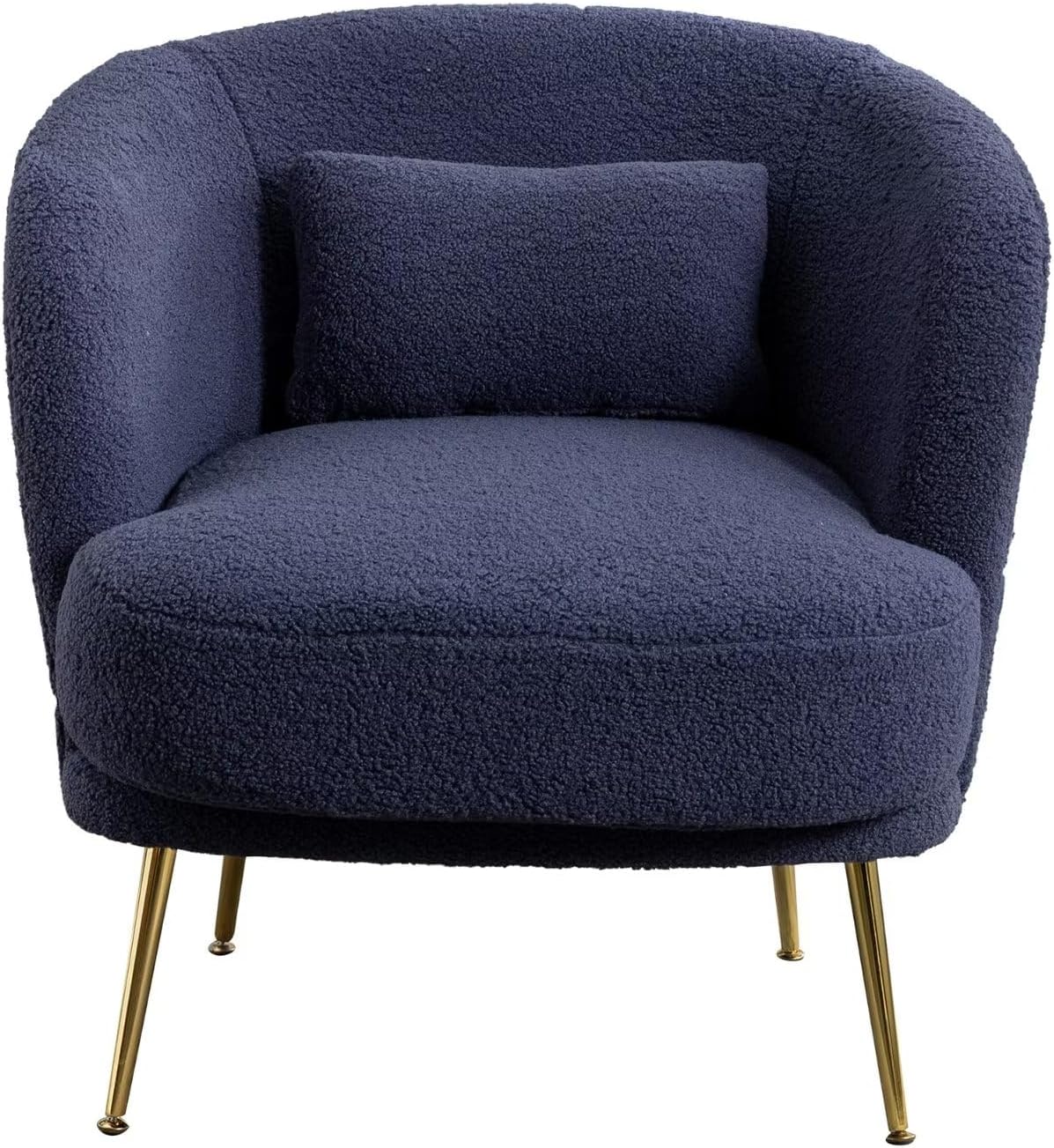 Amazon.com: Modern Accent Chair Upholstered Curved Backrest Reading ...