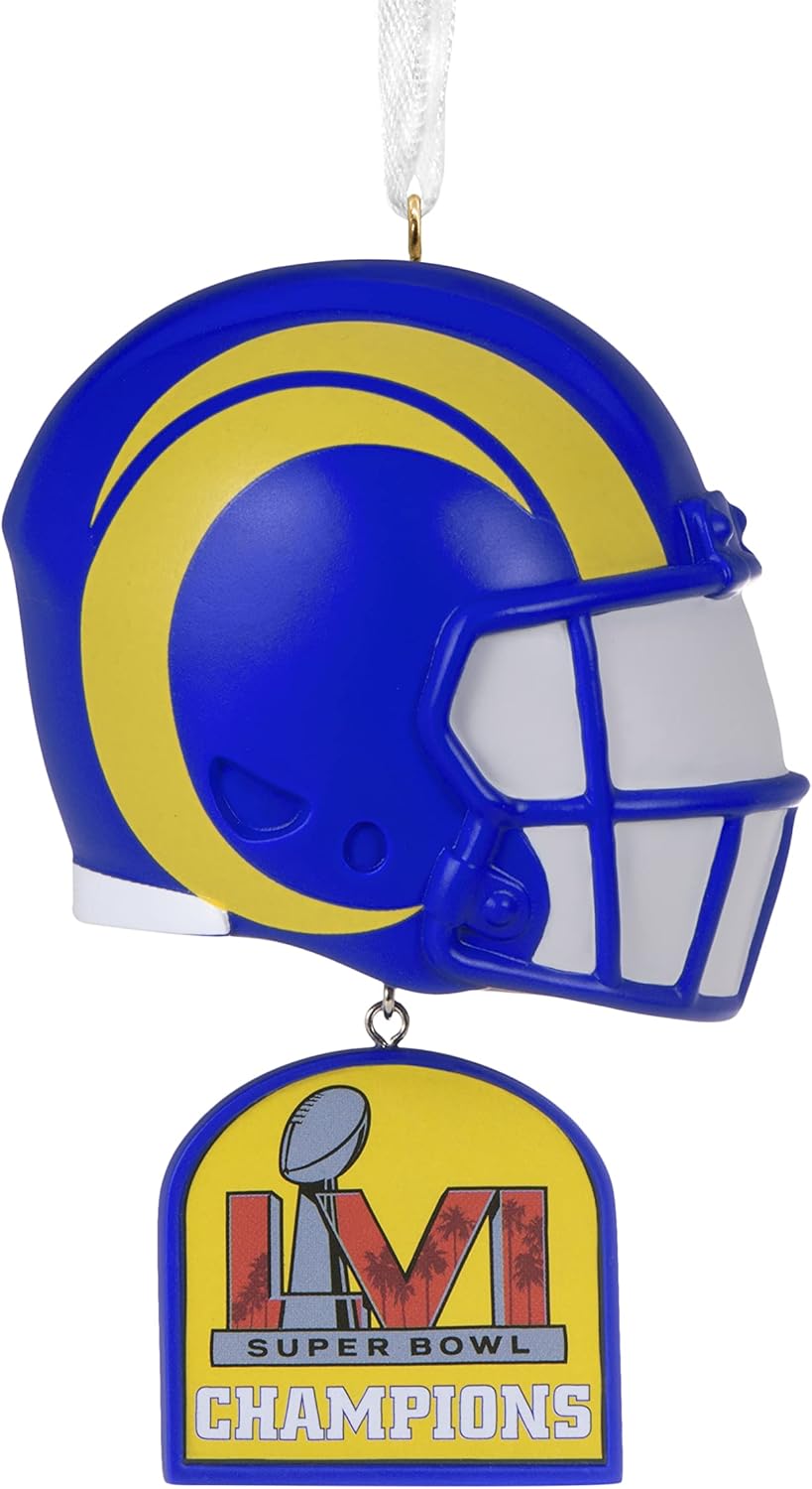 Amazon.com: Hallmark Los Angeles Rams Super Bowl LVI Champs Figural ...