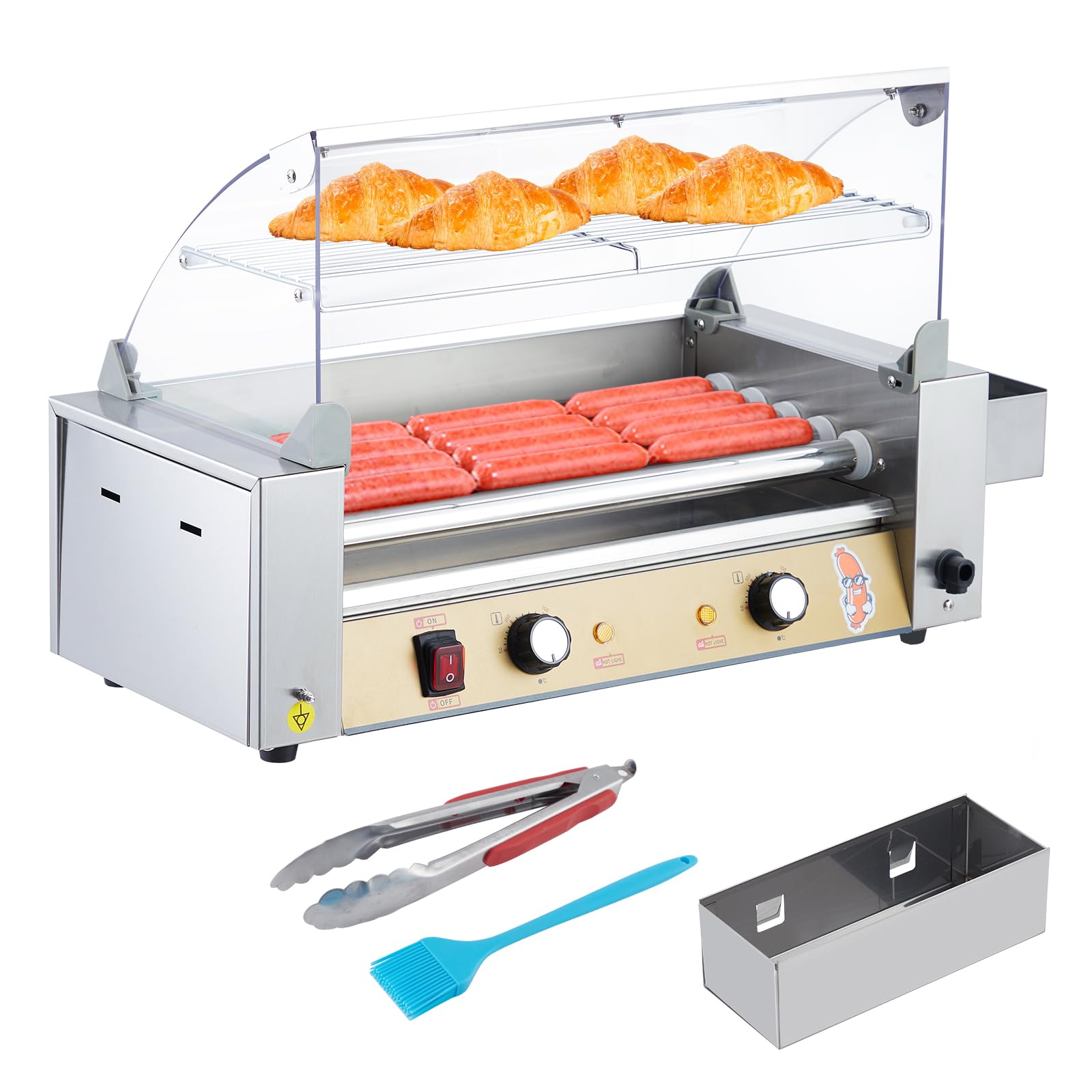 Snapklik.com : Hot Dog Roller - Sausage Grill Cooker Machine, Stainless ...