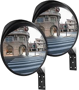 Amazon.com: FACULX 12” Acrylic Convex Mirror, Convex Security Corner ...