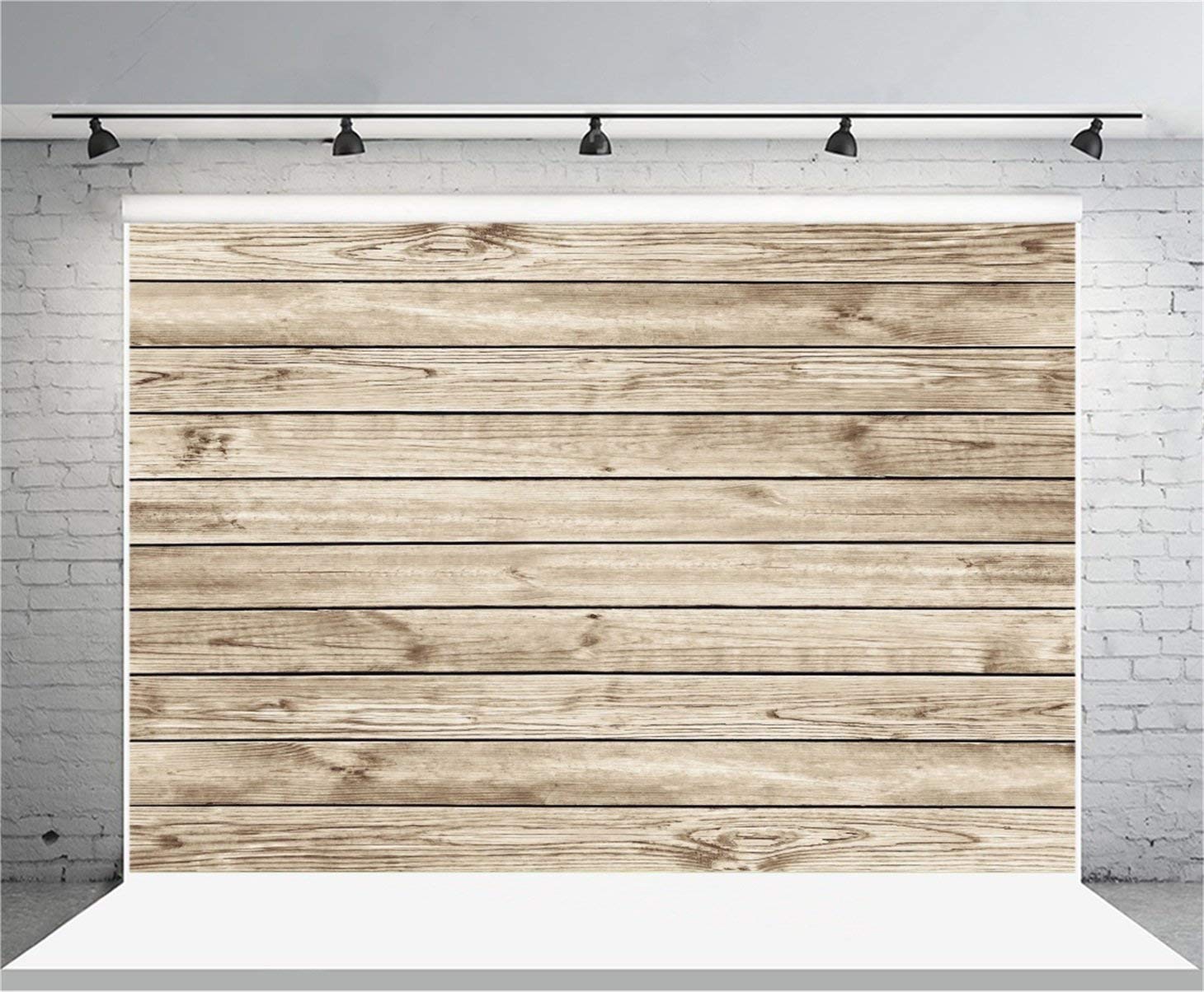 Portrait Backdrop AOFOTO 5x7ft White Wood Texture Photography Backdrop ...