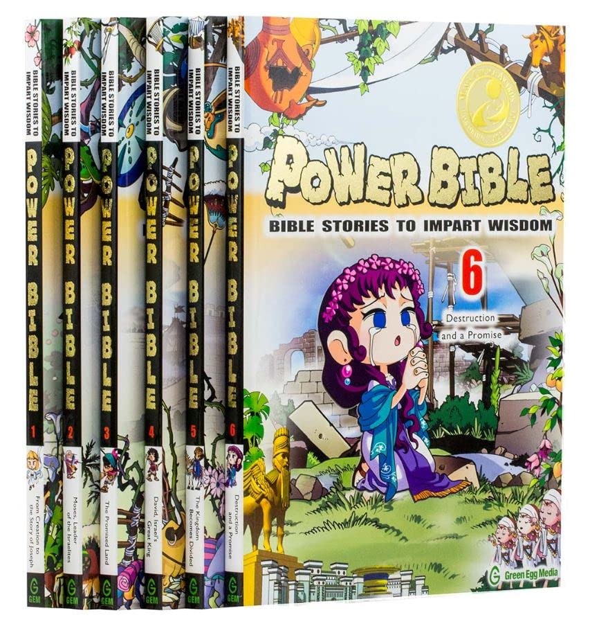 Power Bible #1-6 - Old Testament Set - Kids Comic Bible - Green Egg ...