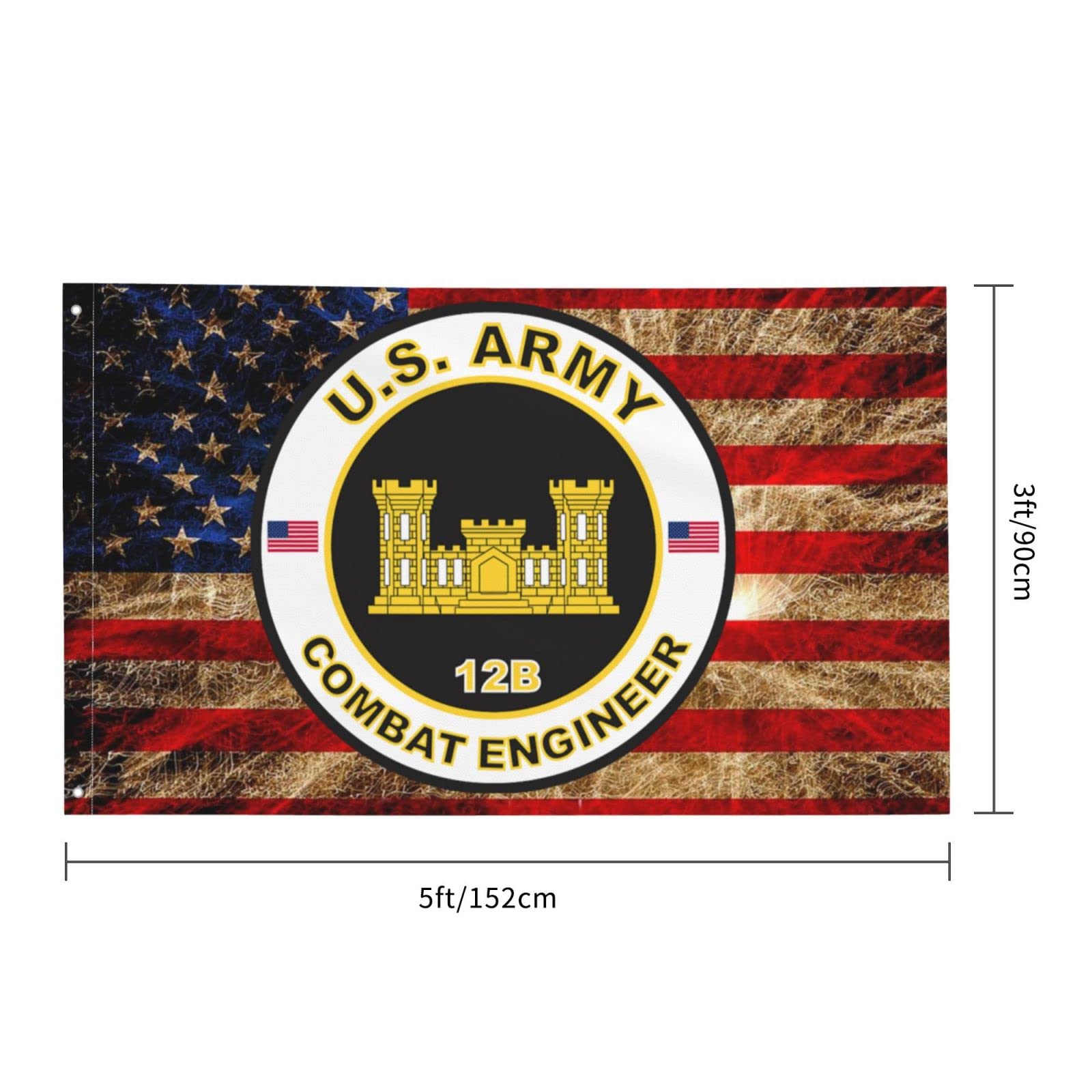 Us Army Combat Engineers Flag Washington Guard Member Makes History At