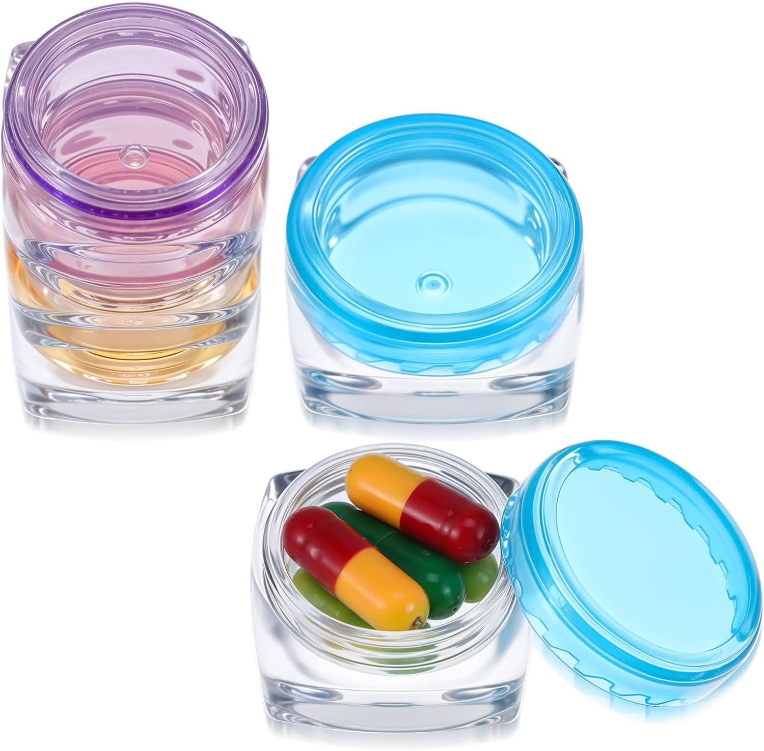 Amazon.com: Dimeho Small Pill Organizer, 5 Pcs Travel Pill Cases Holder ...