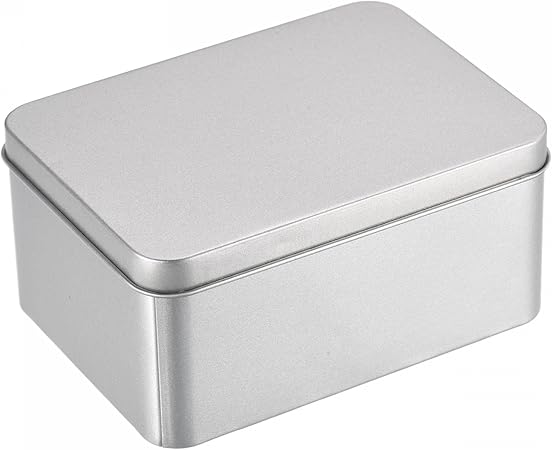 sourcing map Metall-Blechbox, 12,5 x 9 x 6 cm, rechteckig, leer ...