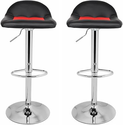 Amazon.com: Modern Color Mix Bar Stools Adjustable 360 Degree Swivel ...