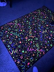 Amazon.com: Joy Carpets Fluorescent Celebration 4' x 6' Area Rug : Home ...