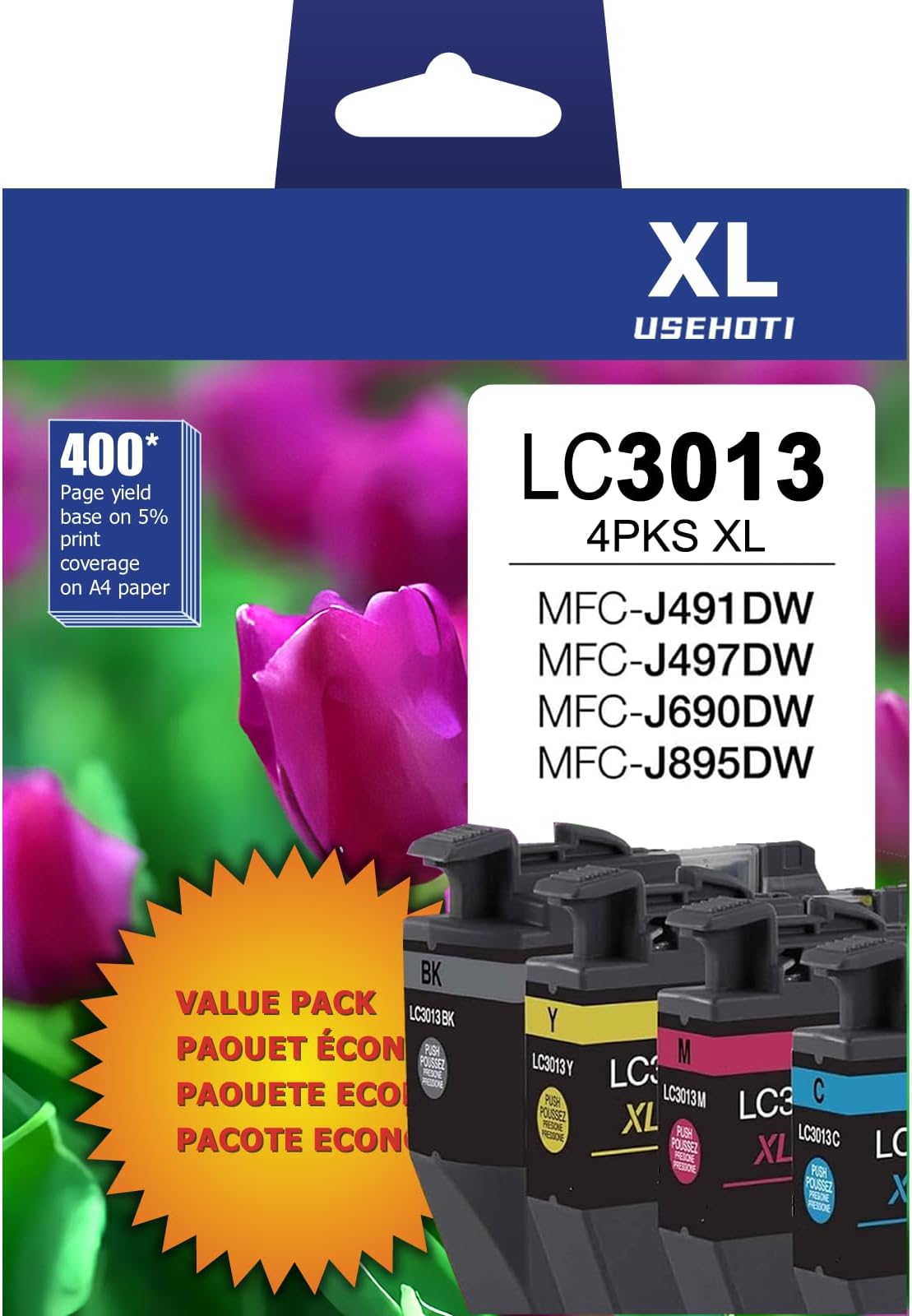 Amazon.com: USEHOTI LC3013 LC3011 Compatible for Brother LC3013 Ink ...