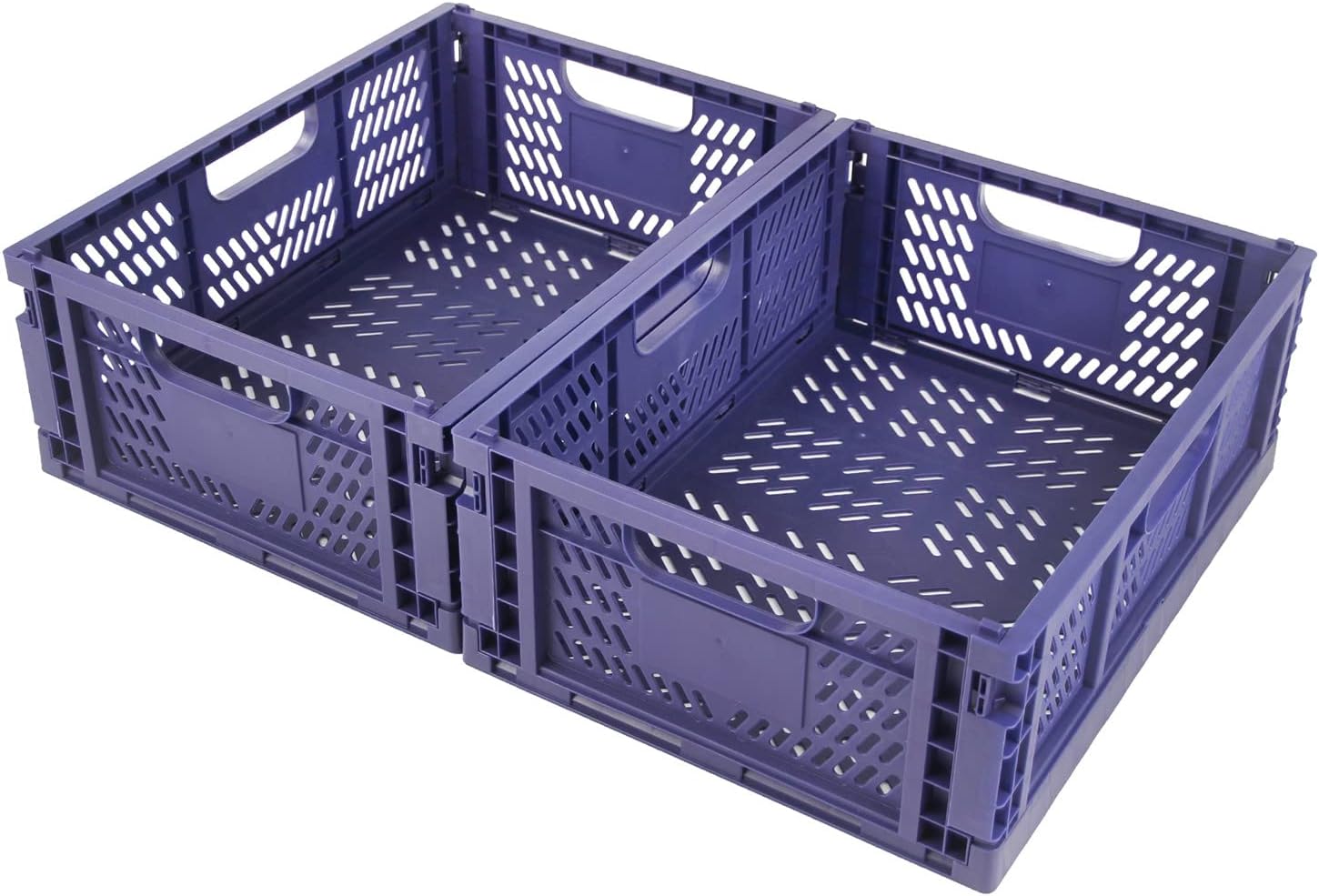 Spesh 2 Pcs Collapsible Storage Boxes Stackable Storage Baskets Folding ...