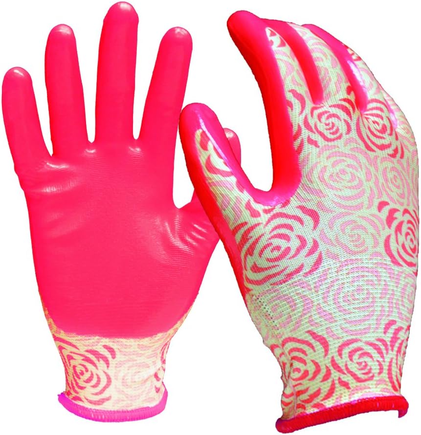 Amazon.com : Digz Youth Stretch Garden and Yardwork Gloves with Nitrile ...