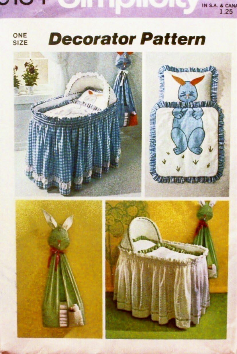 Amazon.com: Simplicity 6134 Sewing Pattern Baby's Basket Skirt Liner ...
