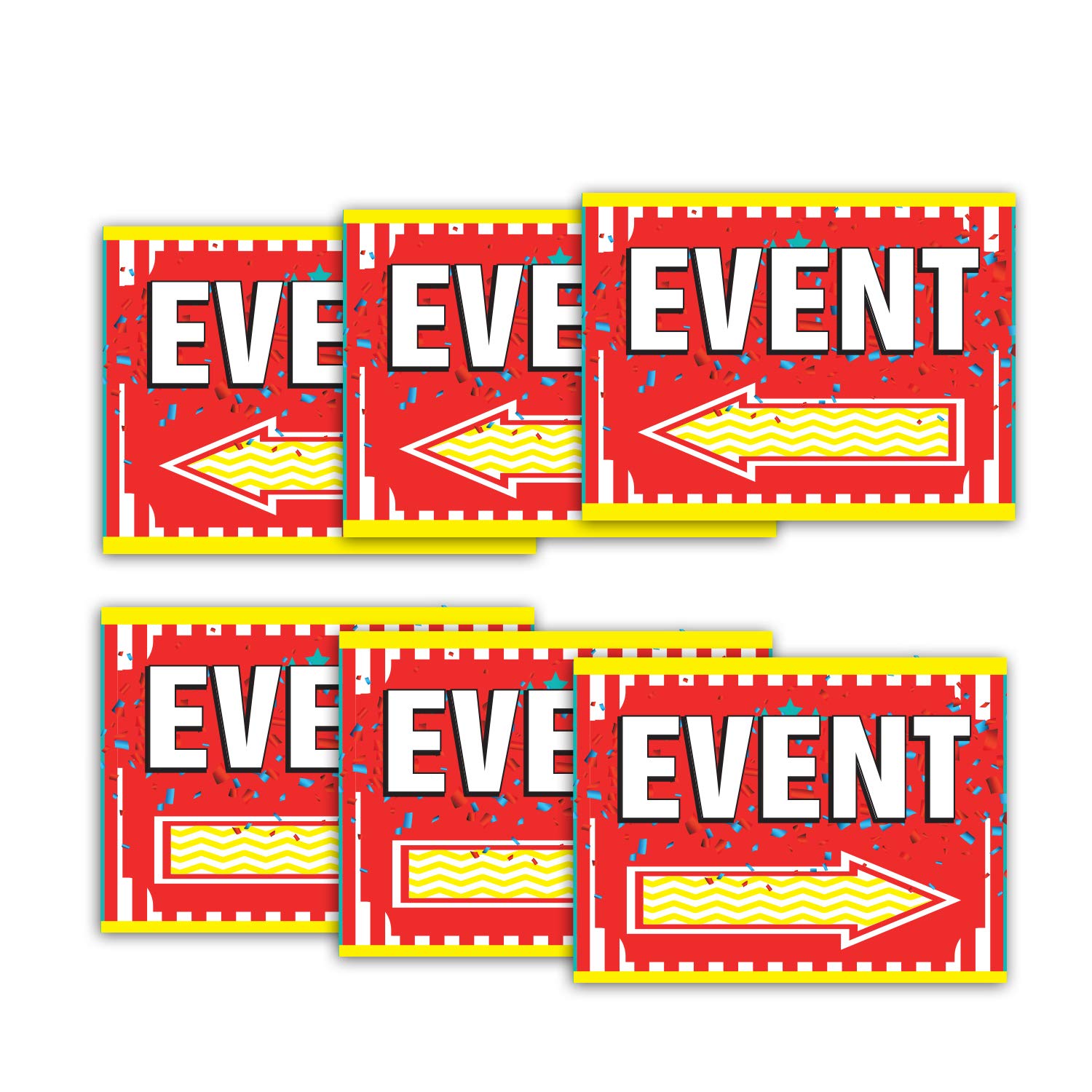 Amazon.com: Pro Image Event Sign with Arrows | Double-Sided Full Color ...