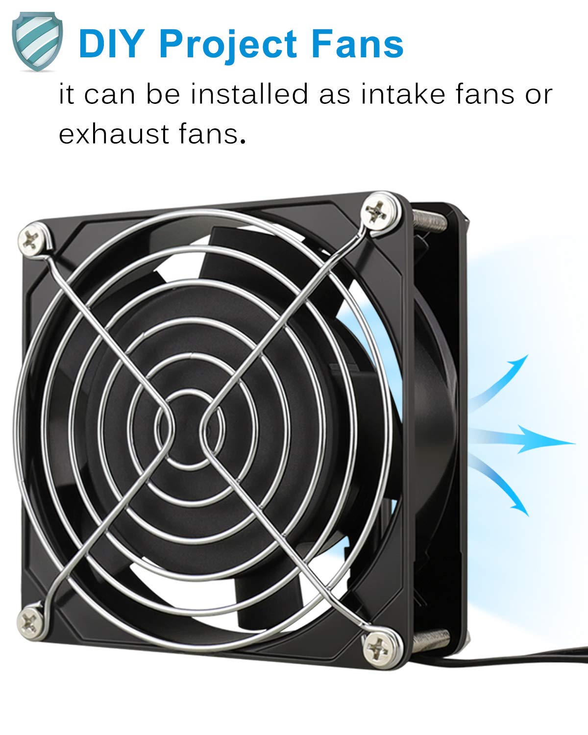 Snapklik.com : Axial Fan 90mm, 110V 120V AC 92mm X 92mm X 25mm Dual ...