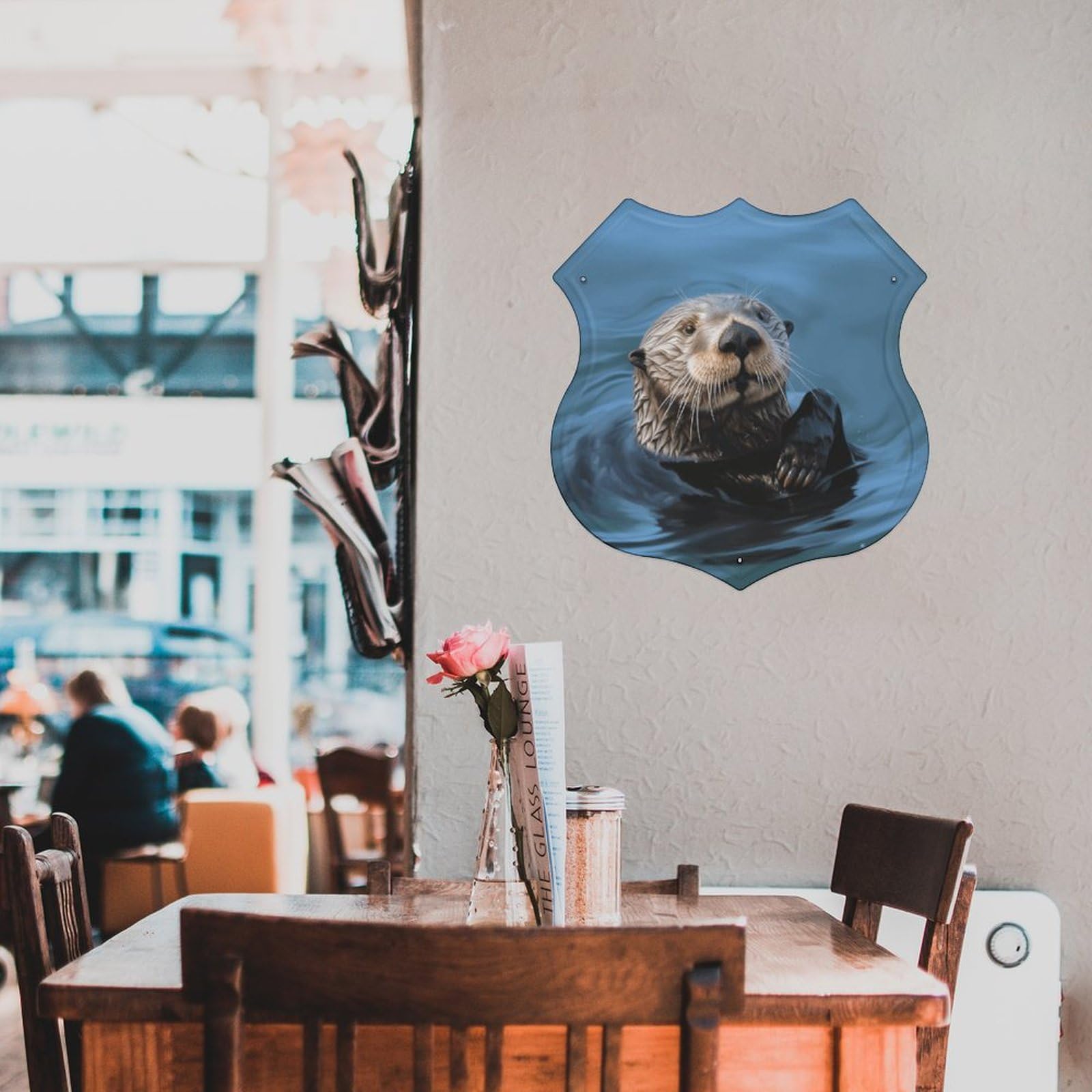 Otter Metal Artwork Sea Otter Otters Coast Coastal Steel Ocean Decor