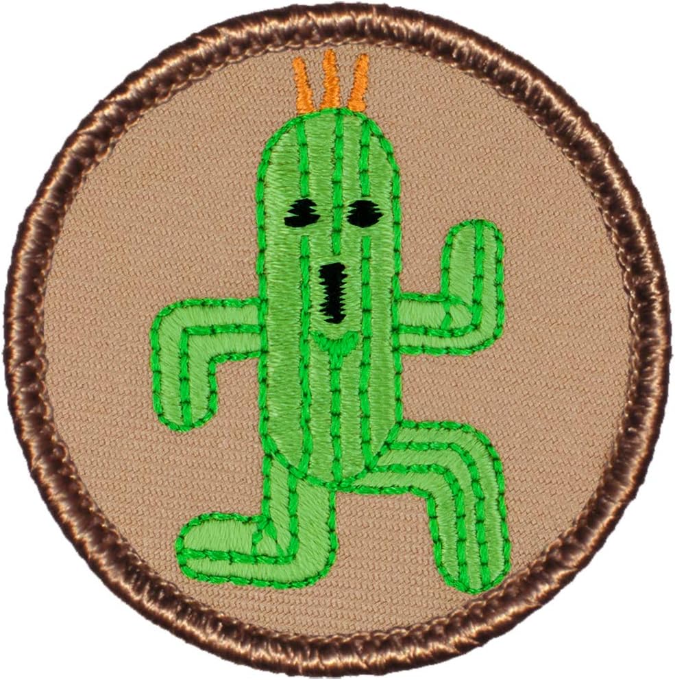Amazon.com: Dancing Cactus Patrol Patch - 2" Diameter Round Embroidered ...