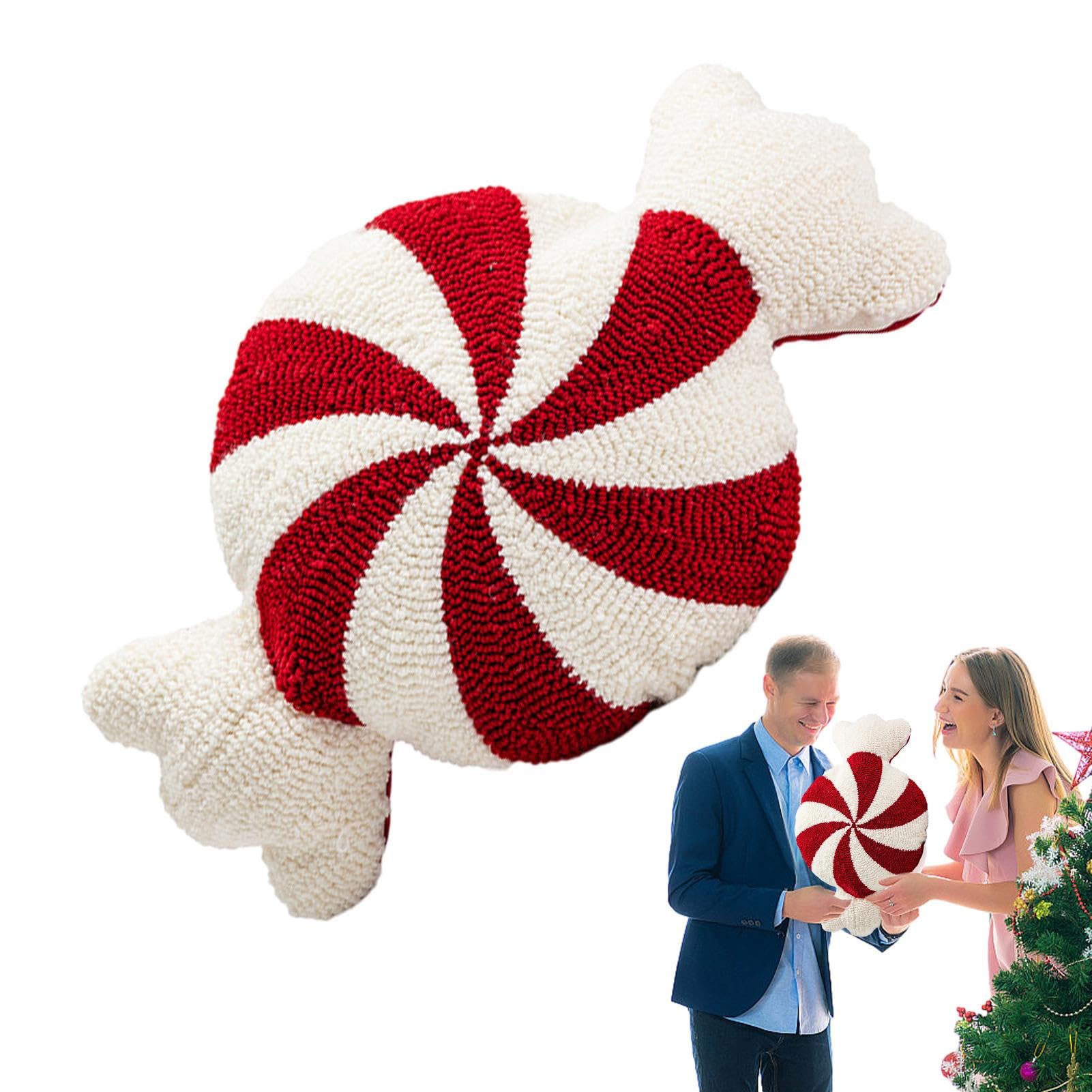 Manolyee Christmas Candy Cane Cushions - 1/3 Christmas Candy Cane ...