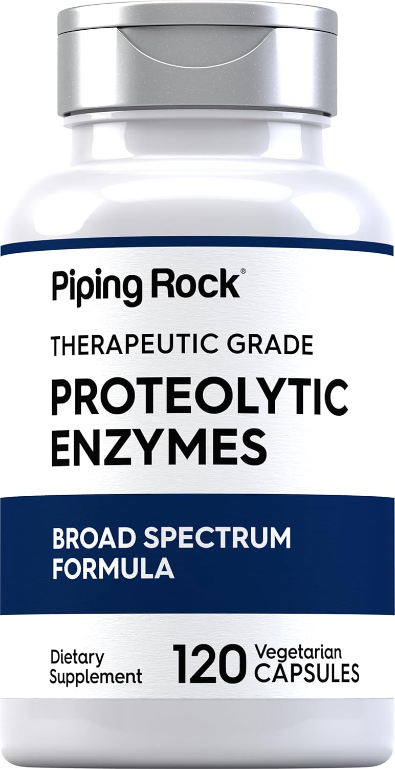 Amazon.com: Piping Rock Proteolytic Enzymes Supplement | 120 Capsules ...