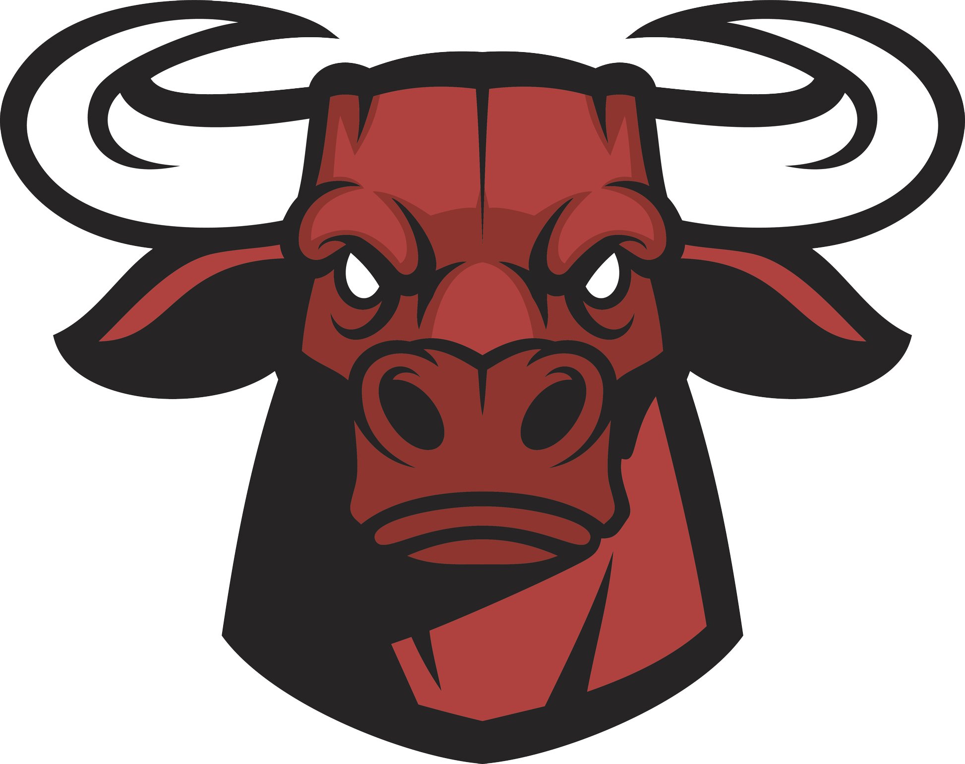 Angry Bull Face Logo