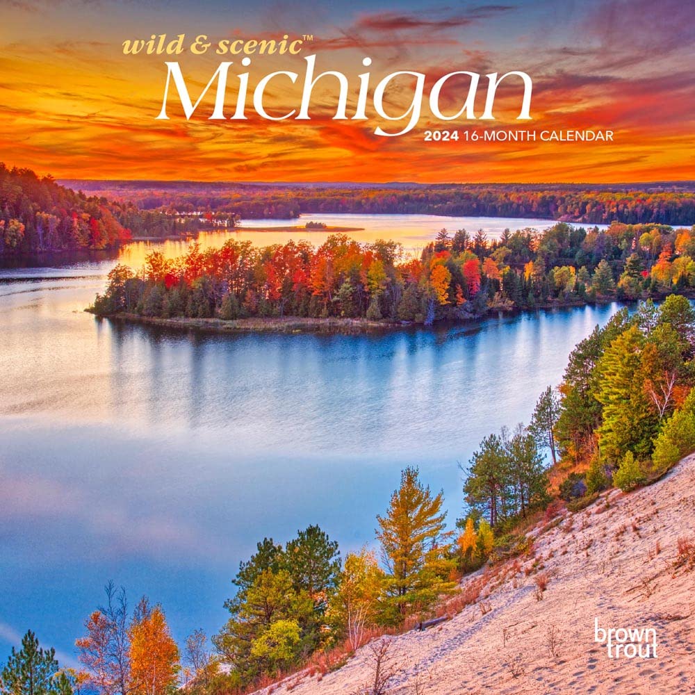 Michigan Wild & Scenic | 2024 7 x 14 Inch Monthly Mini Wall Calendar ...