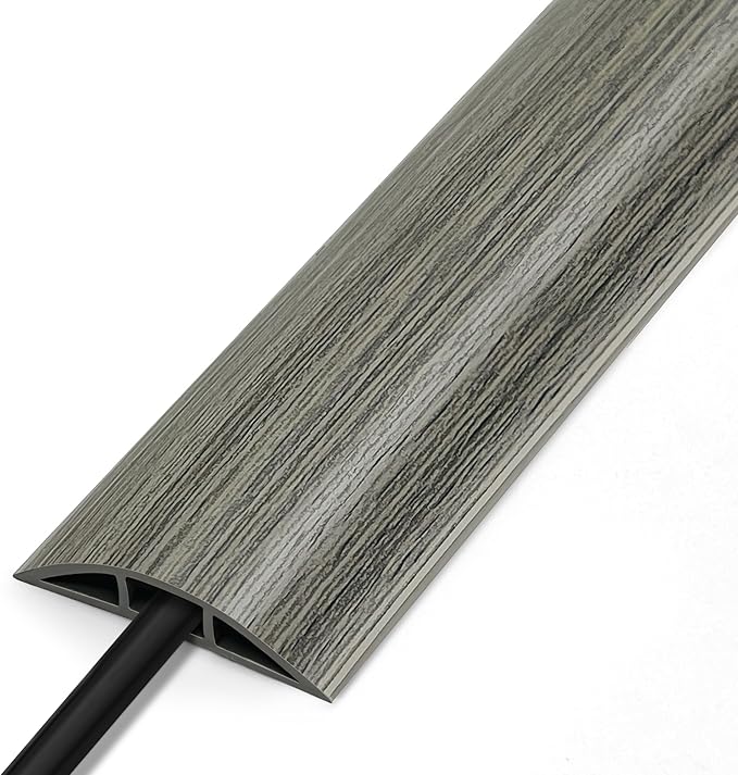 Amazon.com: Wood Grey Cord Hider - 4FT Soft PVC Cord Protector, Hide ...