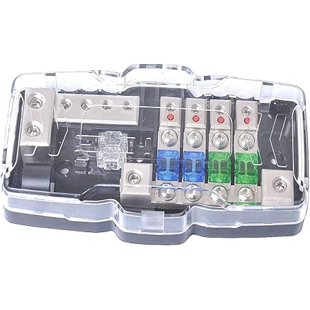 Amazon.com: Multi-functional LED Car Audio Stereo ANL Fuse Holder ...