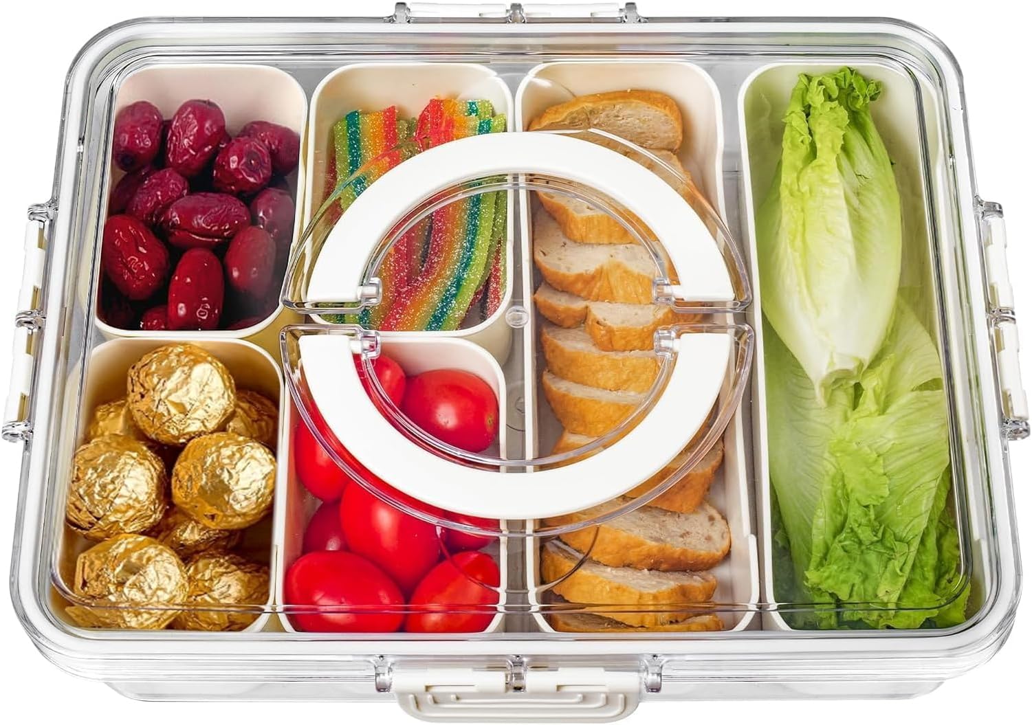 Amazon.com | Snackle Box Container With Forks and Spoons, Portable ...