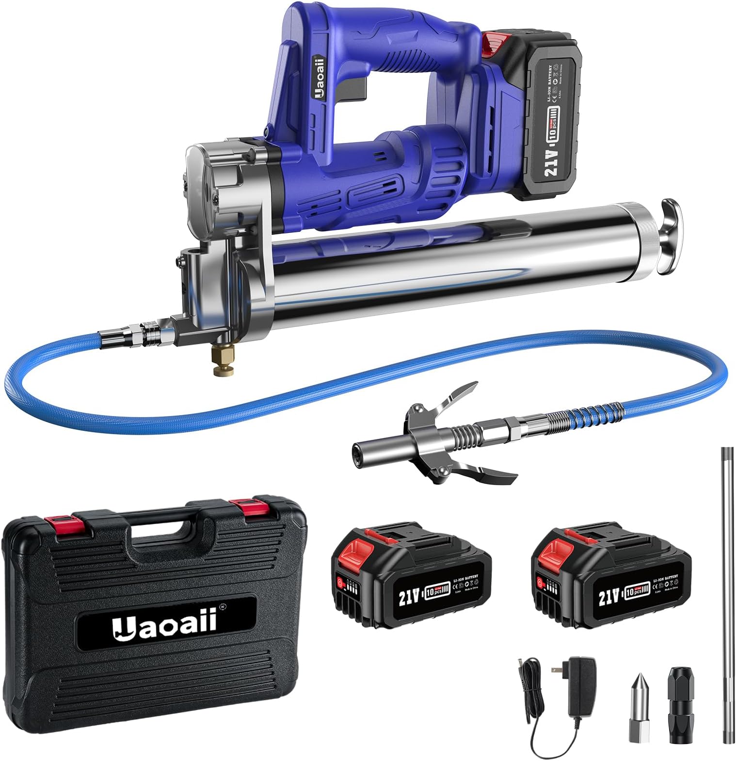 Amazon.com: Cordless Grease Gun, Professional 12,000 PSI High Pressure ...