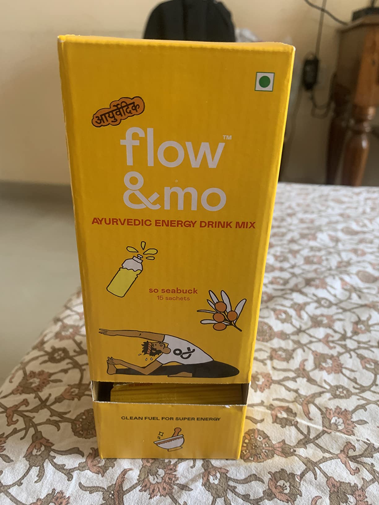 Buy Flow & Mo - Ayurvedic Energy Drink - 10gm (15 Sachets) | Pre ...