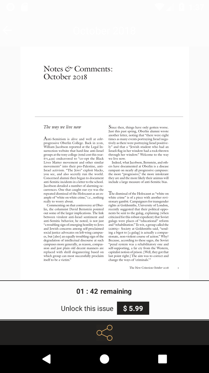 The New Criterion - App on the Amazon Appstore