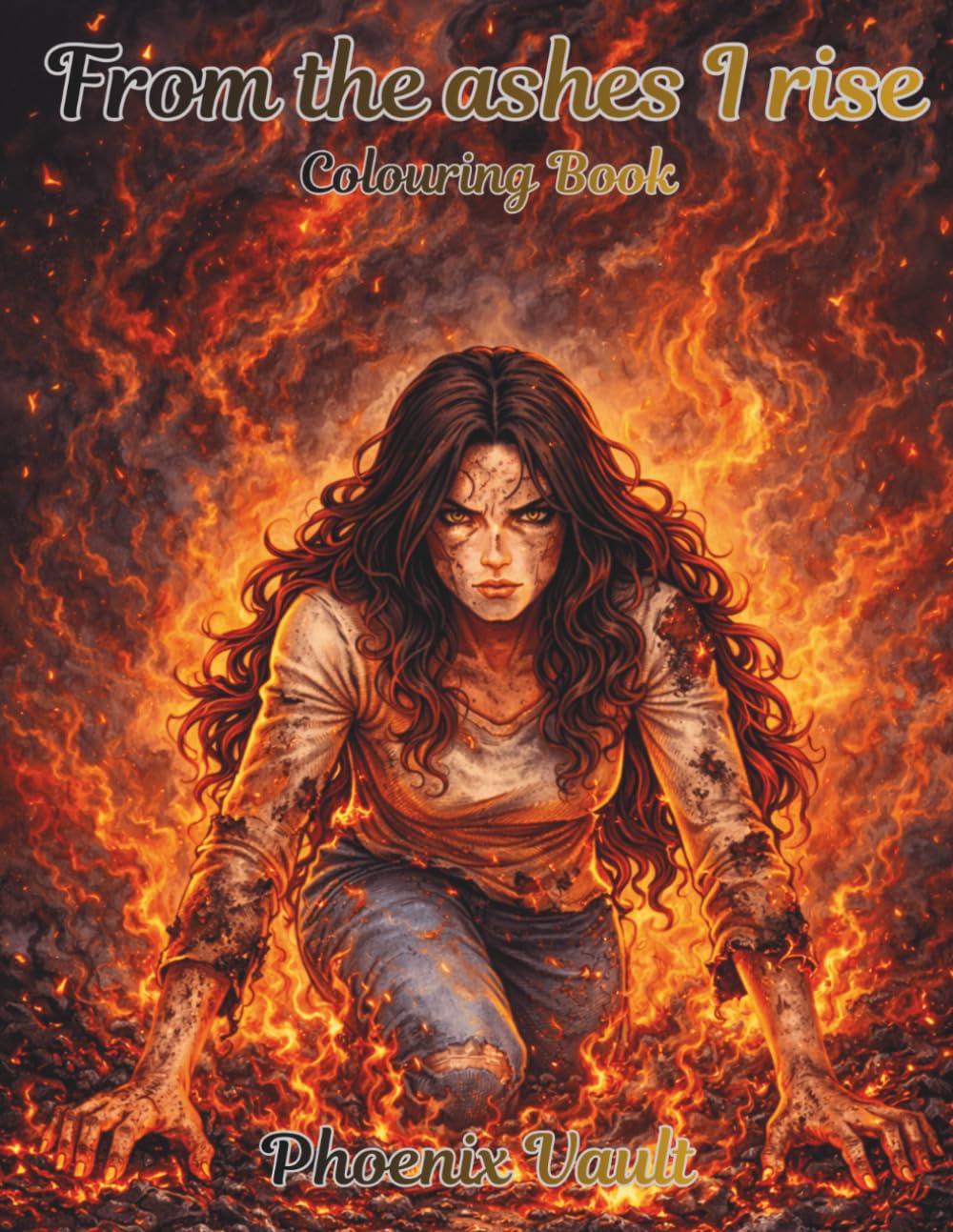 From The Ashes I Rise: Colouring Book For Adults: Amazon.co.uk: Vault ...