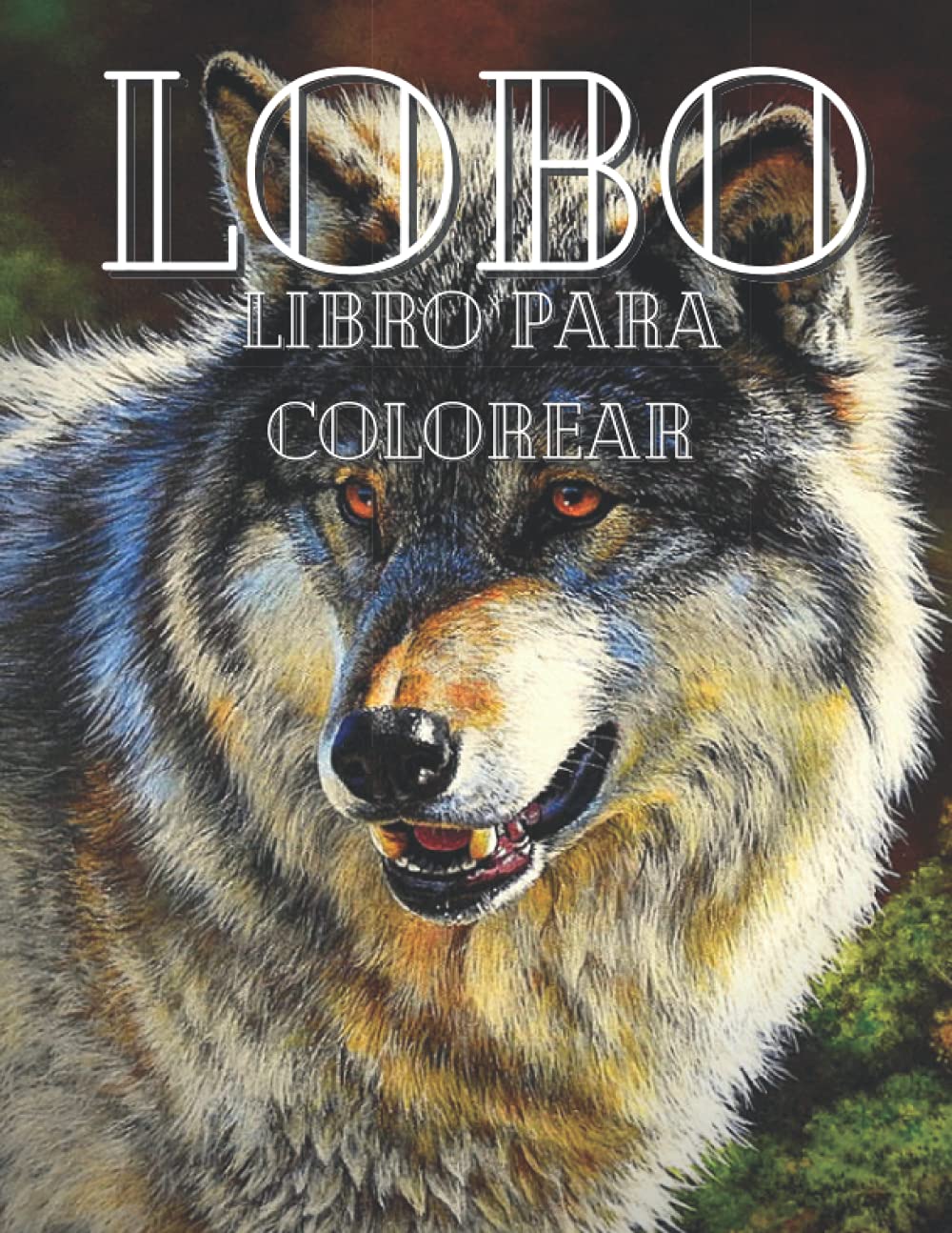 Lobo Libro Para Colorear Libro De Colorear Para Adultos Increibles ...